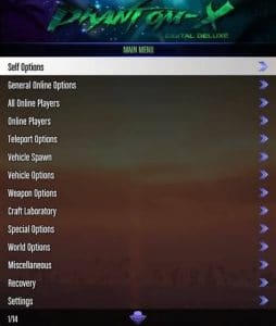 Phantom X Mod Menu (GTA 5) Download | GTA Cache