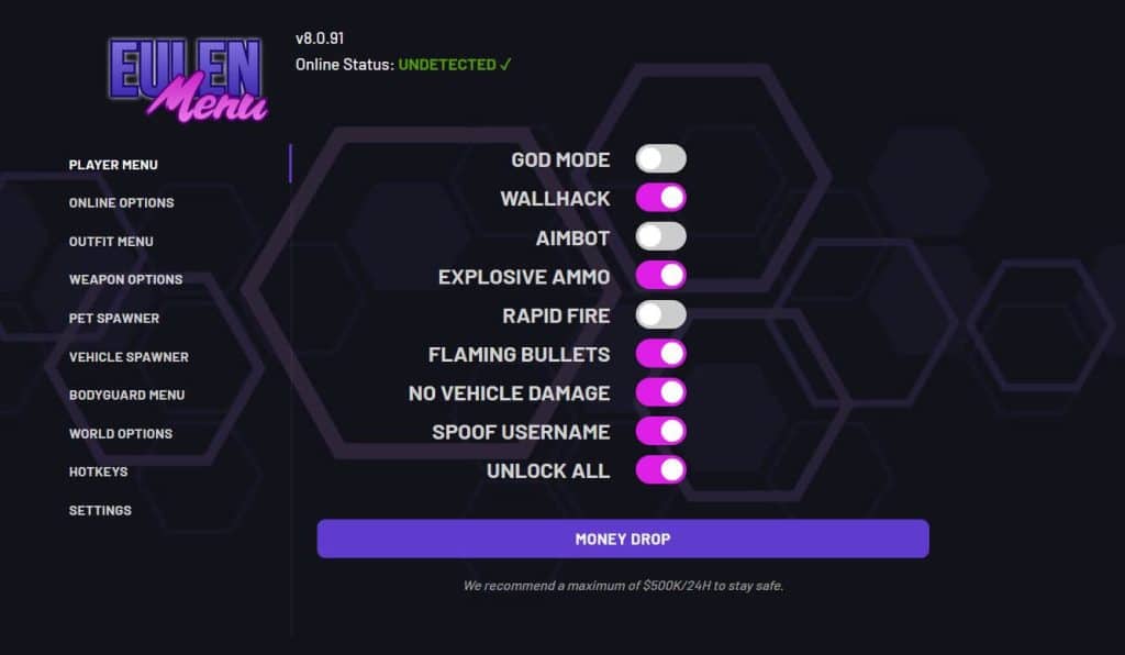 Eulen Mod Menu (Free Download) 2025 | GTA Cache